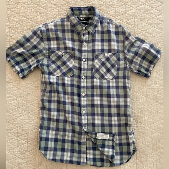 Ralph Lauren Double RL | Shirts | Rrl Ralph Lauren Short Sleeve Check ...